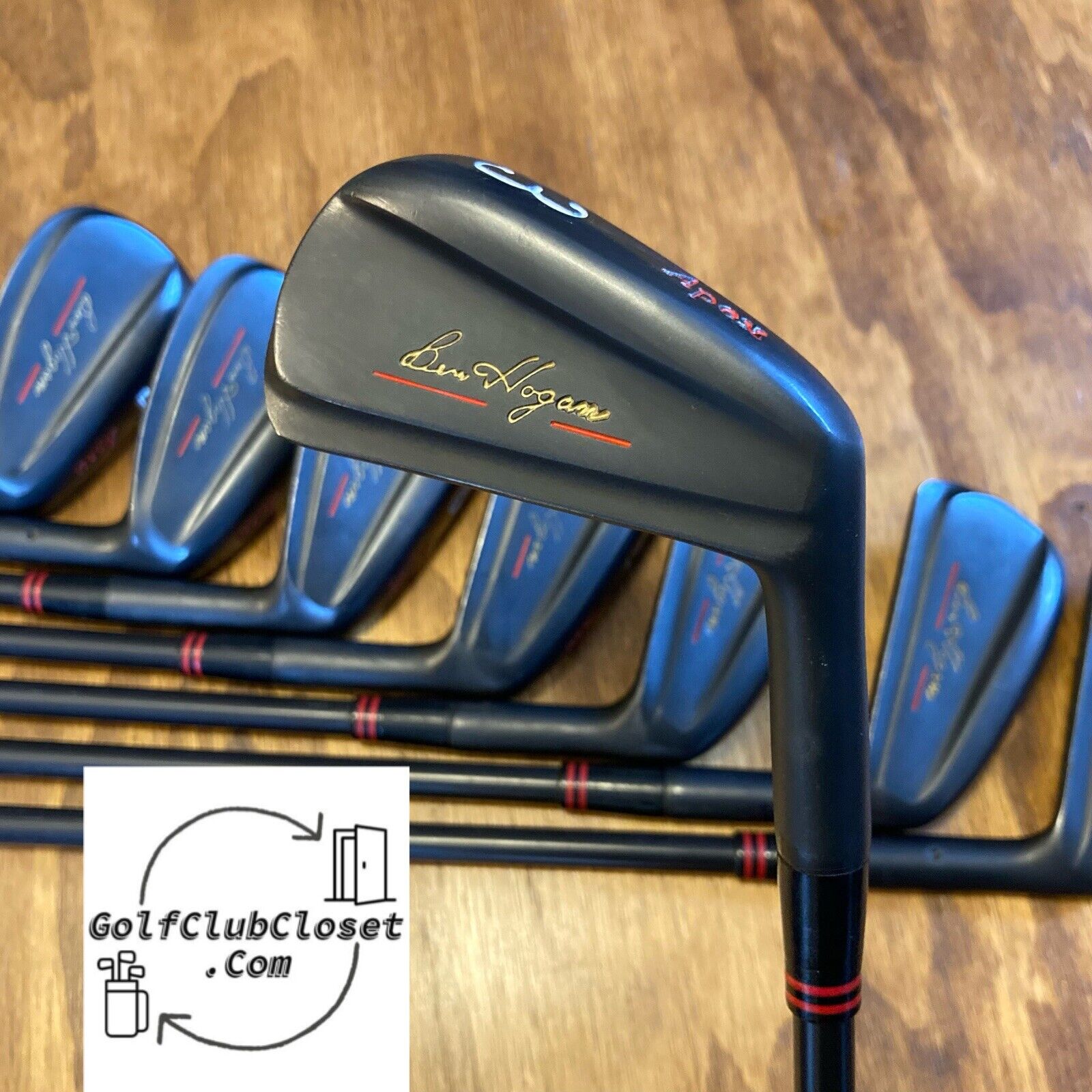 Custom Ben Hogan Apex Red Line Iron Set / 3-PW Stiff Flex Shafts +1/4 ...